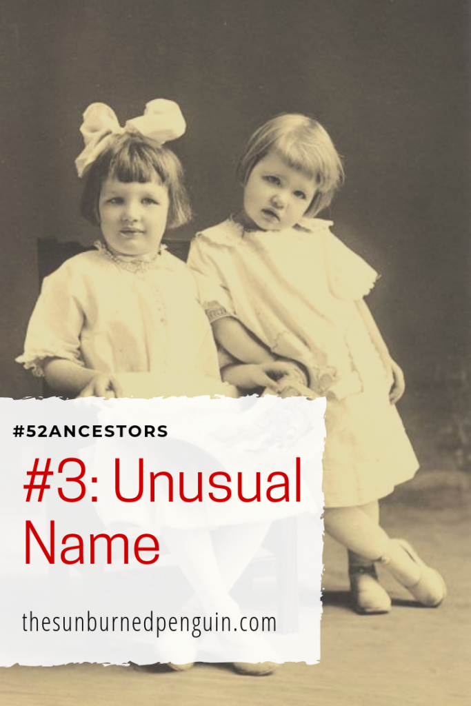 Week 3: Unusual Names | The Sunburned Penguin